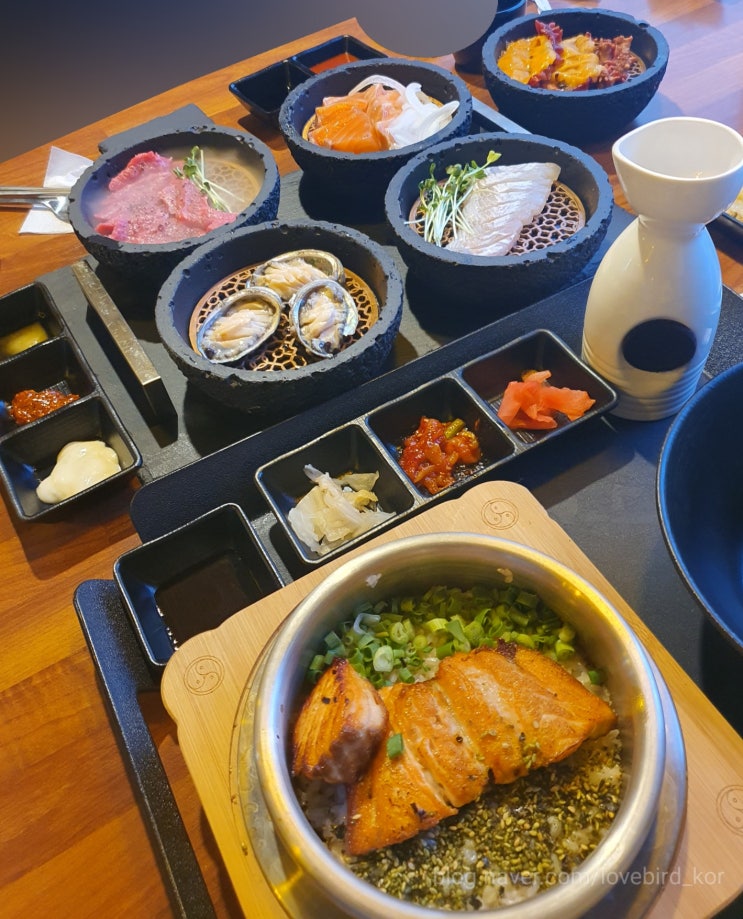 상수역 횟집 홍대 맛집 육회 탐라육해 연어솥밥 정식 And 육사시미 And 활전복 And 연어 And 광어 And 멍게 네이버 블로그