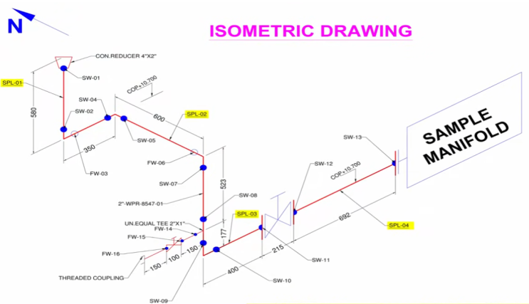 Piping ISO Dwg : 네이버 블로그