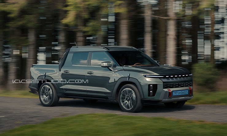 KG모빌리티 토레스 전기 픽업 트럭(O100, EVT) 예상도 공개! 페이스리프트, 쿠페 썰도 풀어봅니다! - 2025 KGM ...