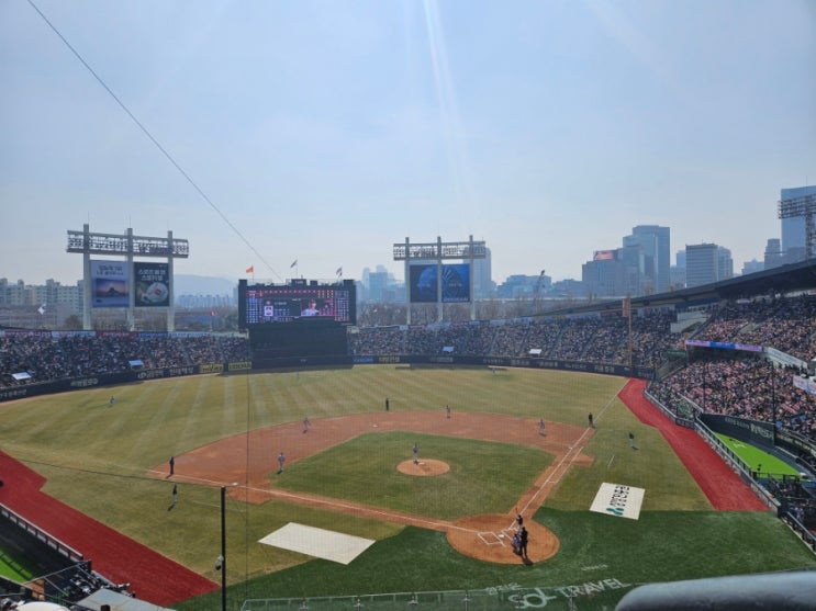 뒤늦게 작성해보는 2024 프로야구 개막전 / 240323 한화 vs 엘지 잠실 직관 후기 (잠실 네이비석 320블록 ...