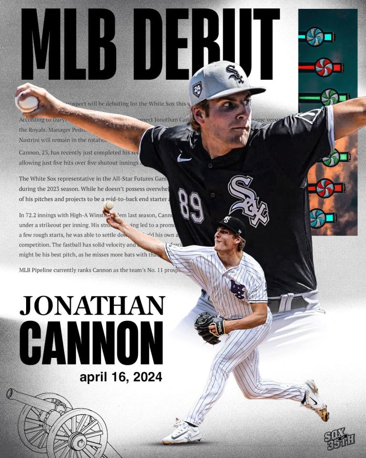 시카고 화이트삭스의 선발투수 조나단 캐논 (Jonathan Cannon)의 데뷔전 : 네이버 블로그