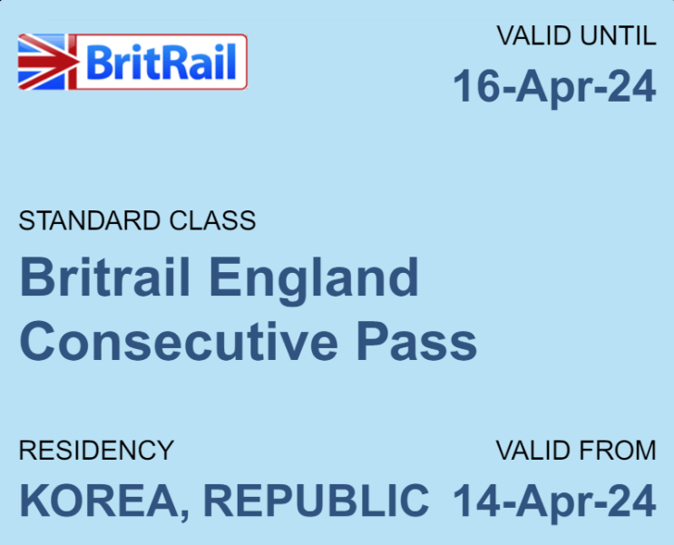 영국 기차 여행시 필요한 브릿레일 패스(Britrail pass) 사용 방법과 자리 예약 방법 : 네이버 블로그