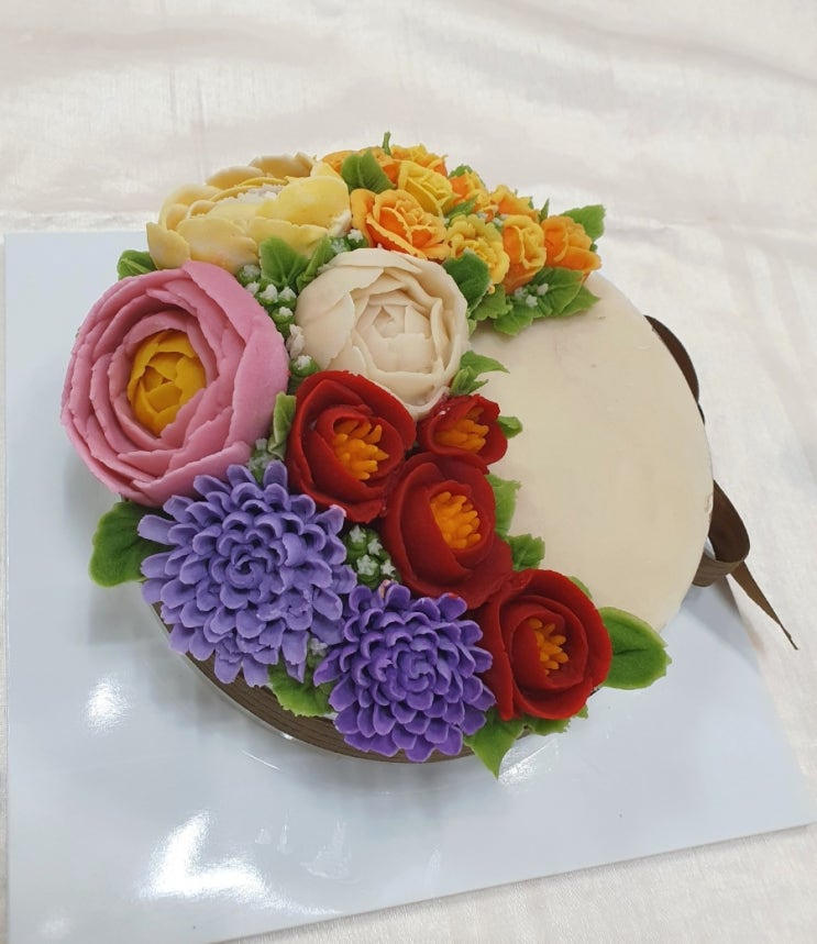 앙금플라워 떡케이크자격증 수업 입니다평생교육바우처카드 앙금플라워생일떡케이크회갑떡케이크잠실한국문화센터 앙금플라워 네이버 블로그