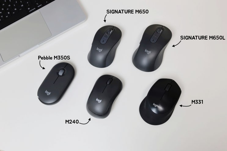 로지텍 SIGNATURE M650 M650L 무선 무소음 마우스 비교 후기 : 네이버 블로그