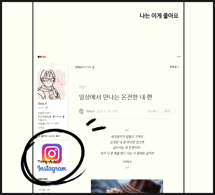 블로그에 유튜브 인스타그램 위젯 만들기 Pc버전 인스타 링크 네이버 블로그
