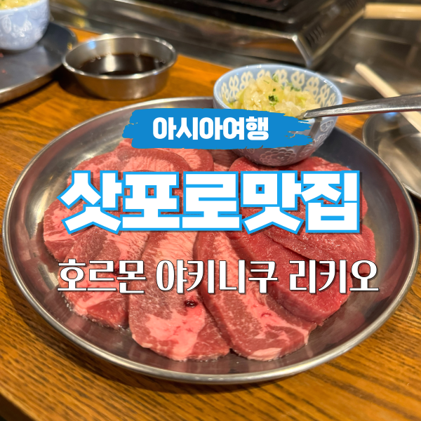 삿포로 맛집 호르몬 야키니쿠 리키오 타베로그 예약방법 및 후기 네이버 블로그