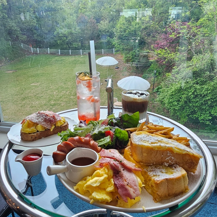 대전 유성 카페 자연 숲 뷰 브런치 맛집 추천 탑립 커피 네이버 블로그