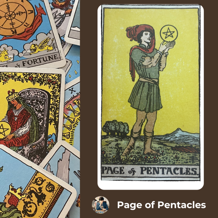 Page of Pentacles(소년의 펜타클), Princess of Pentacles(공주의 펜타클) 카드해석 : 네이버 블로그