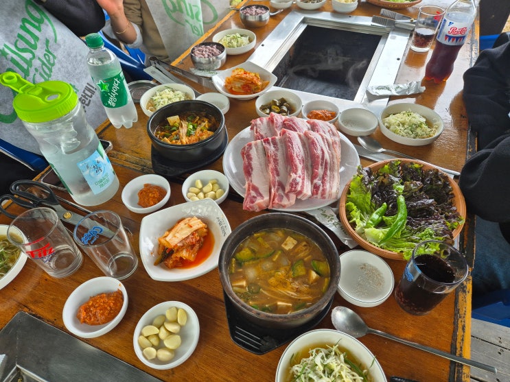 경기 의왕 캠핑 야외바베큐 셀프 정육식당 오케이목장 한우 고기맛집 네이버 블로그
