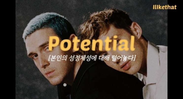 [싱글 추천] Lauv - Potential, 본인의 성정체성에 대해 털어놓는 팝스타 [가사/해석/번역/lyrics] : 네이버 블로그