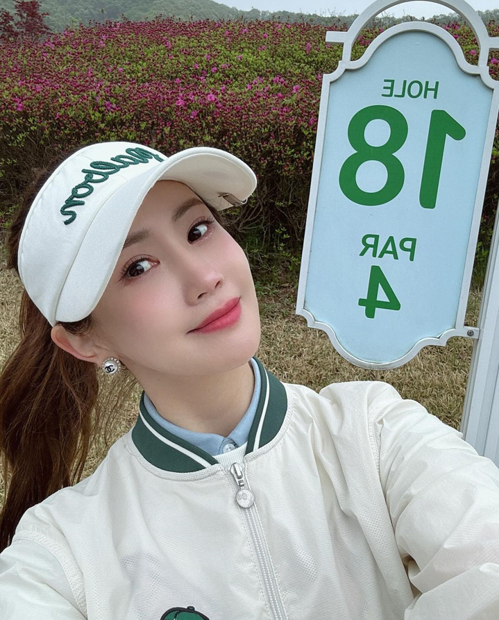 중국을 사로잡은 월드스타 이다해의 골프웨어 브랜드 말본과 함께한 여자 골프 모자 종류 중 여성 썬캡 코디 네이버 블로그