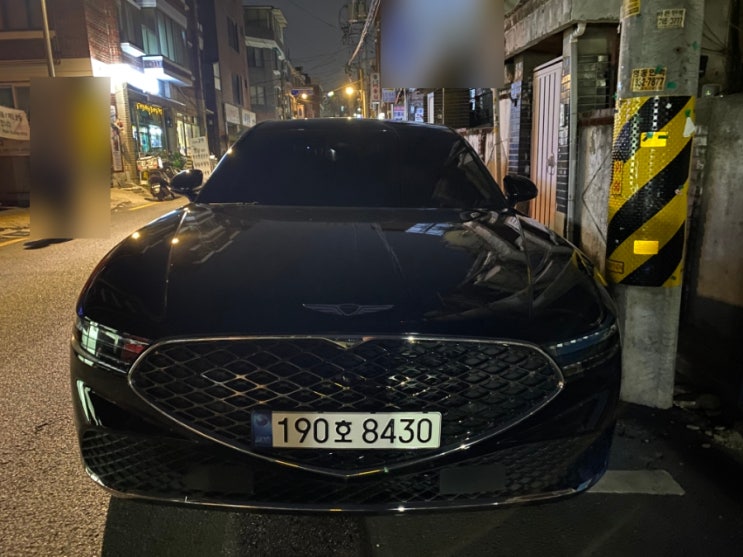 안양 사고대차 지정주차 주차된차 접촉사고 G70 대차 G90 현대블루핸즈 수리 네이버 블로그