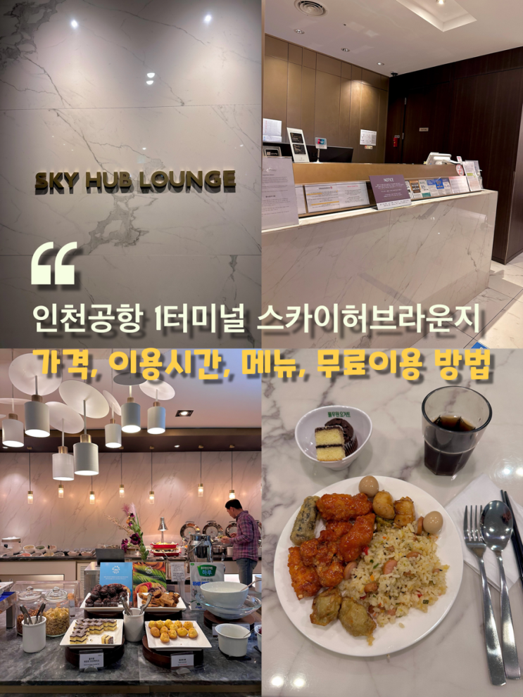 인천공항 1터미널 라운지 추천 스카이 허브 라운지 신한 Sol트래블 카드 현대 아멕스 골드 무료 이용 방법 네이버 블로그