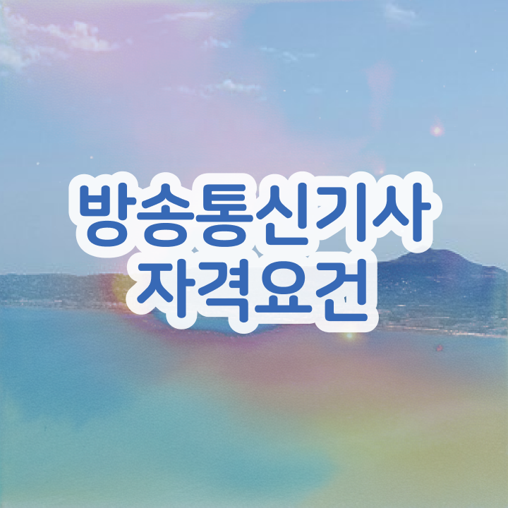 방송통신기능사 방송통신기사 자격요건 온라인 과정으로 4달 안에 완료한 전략 네이버 블로그