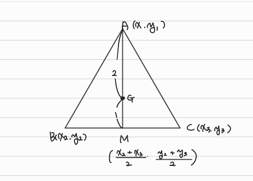 [고1] 삼각형의 무게중심 직각삼각형 공식 중선정리 : 네이버 블로그