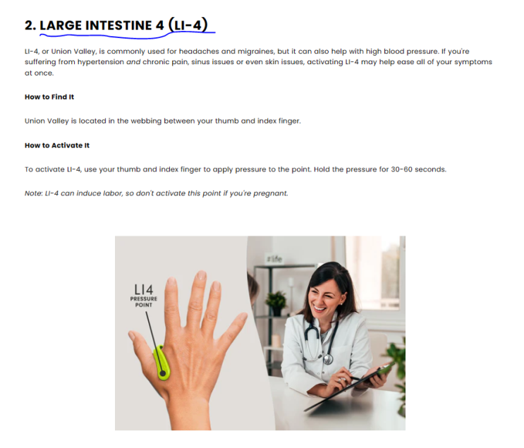 3 Acupressure Points For High Blood Pressure : 네이버 블로그