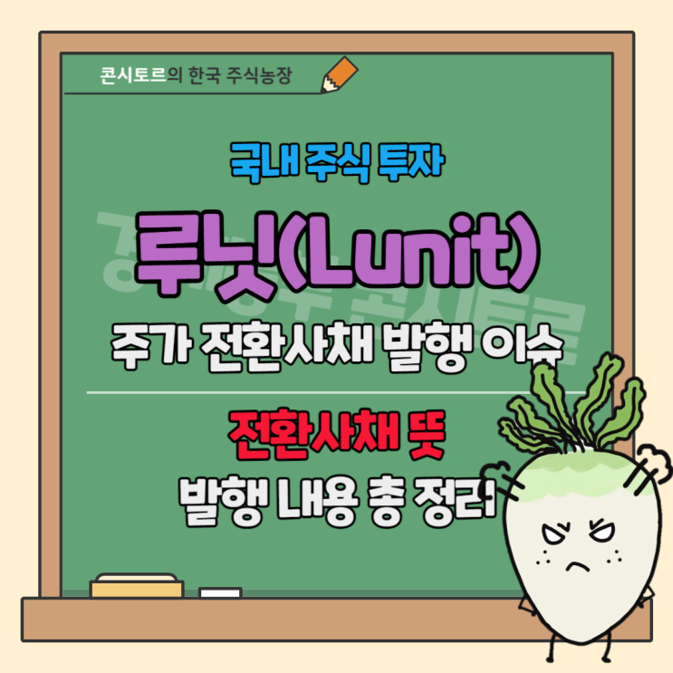 루닛 주가 전환사채 발행 뜻 공시 내용 총정리 네이버 블로그