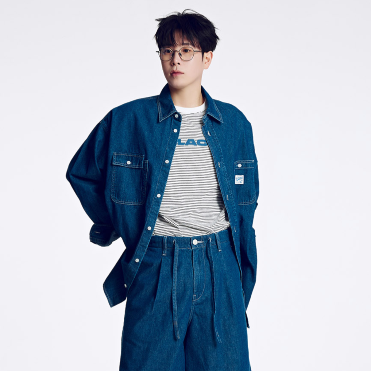 피오 여름 청청패션 남자 청바지 버뮤다 데님팬츠 데님셔츠 셋업 브랜드 플랙진 남친룩 코디 추천 네이버 블로그