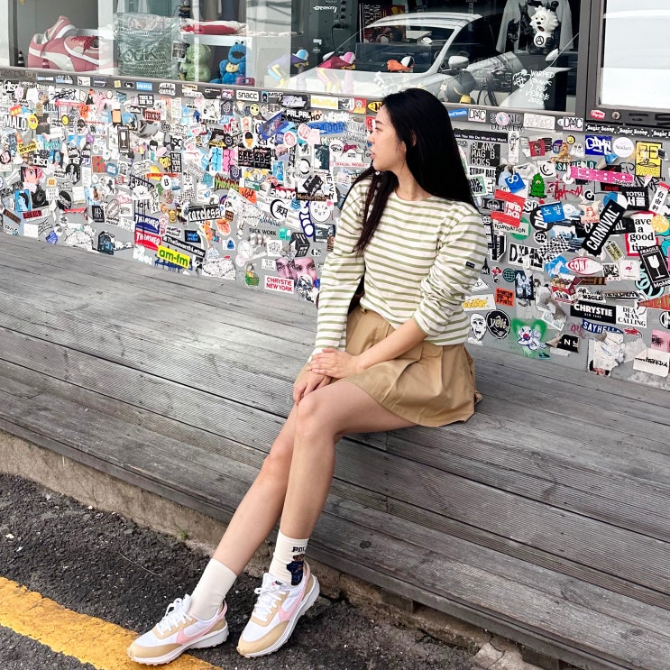나이키 와플 데뷰 운동화 세인트제임스 밍콰이어 18 코디 후기 네이버 블로그
