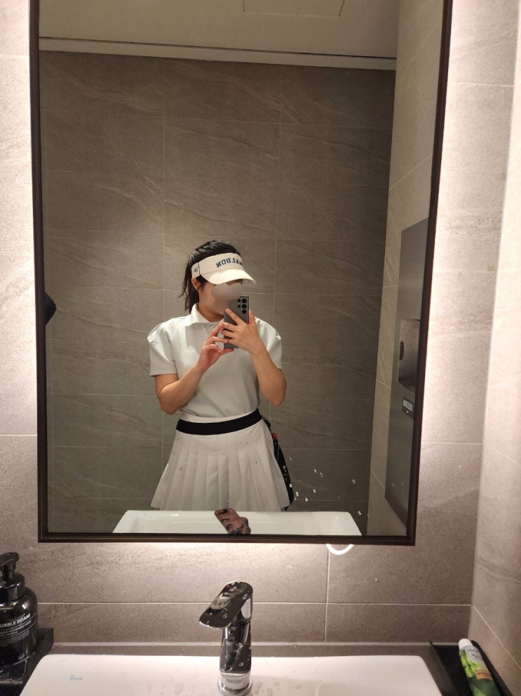 말본골프 모자 여자 밴딩바이저 내돈내산 후기 : 네이버 블로그