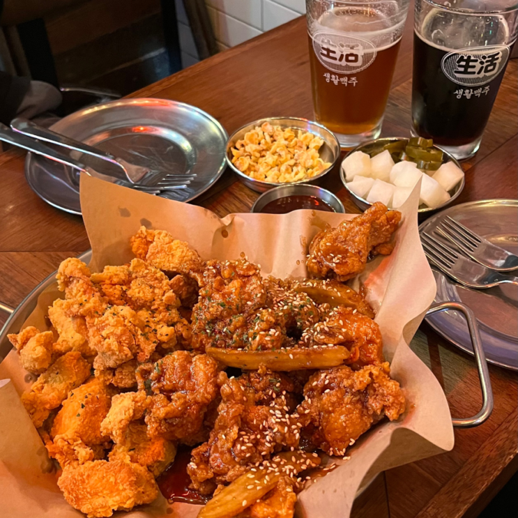‘생활맥주 메뉴추천 앵그리버드 치킨 서울 생활맥주 다크웨이브 안주 맛집 추천feat 흑맥주는 사랑입니다 네이버 블로그
