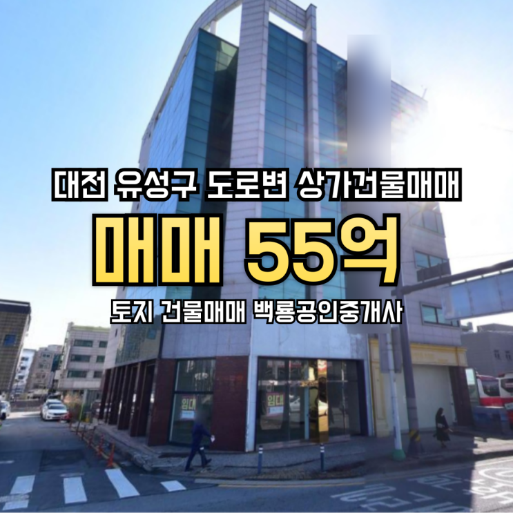대전 매매55억 유성구 도로변 상가건물매매 사옥추천 토지 및 건물일괄매매 네이버 블로그