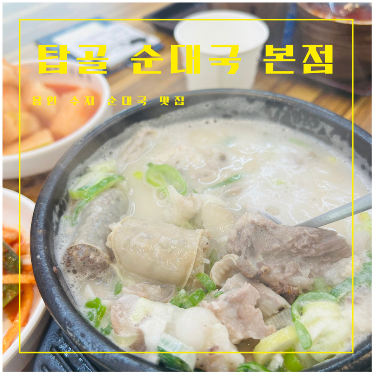 용인 맛집 수지 탑골순대국 본점 수지구청 순대국 머릿고기 맛집 주차 네이버 블로그