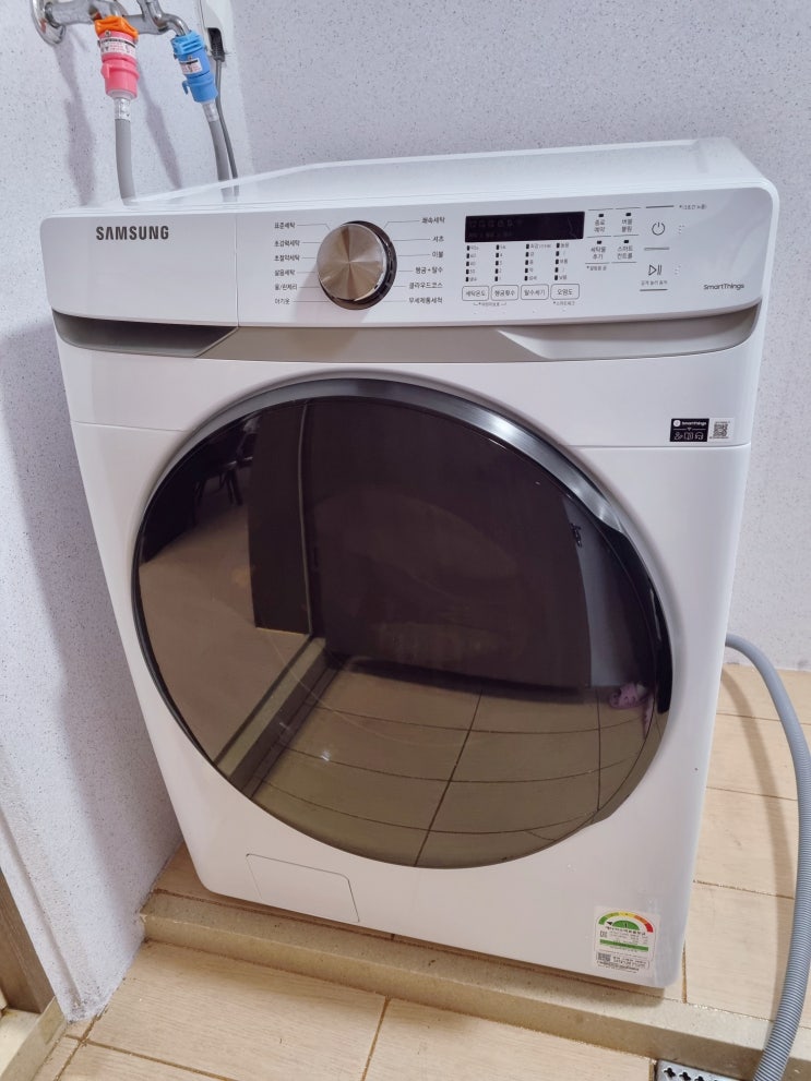 삼성 그랑데 21kg 드럼세탁기 구입 후 사용후기 : 네이버 블로그