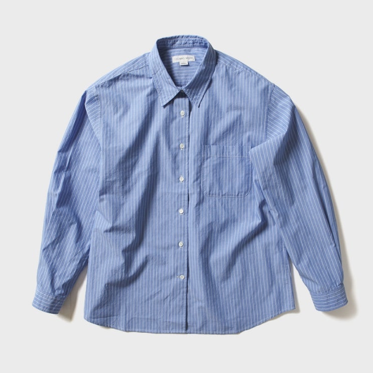 [토마스모어] TE1-SH03 레인 스트라이프 셔츠 - 블루바오 대만족 내돈내산 리뷰 : 네이버 블로그