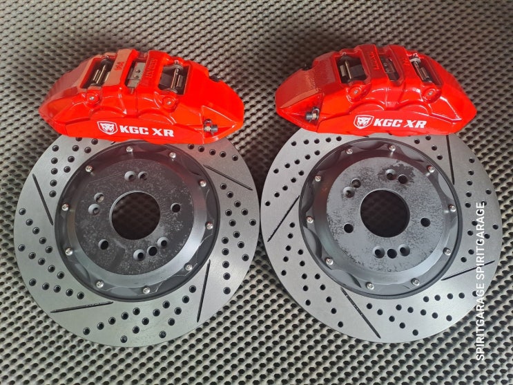 그랜저 HG KGC XR 4P 인증 브레이크 튜닝 장착 가성비 좋은 4P 브레이크 [인천시 시흥시 브레이크 튜닝 전문점] : 네이버 블로그