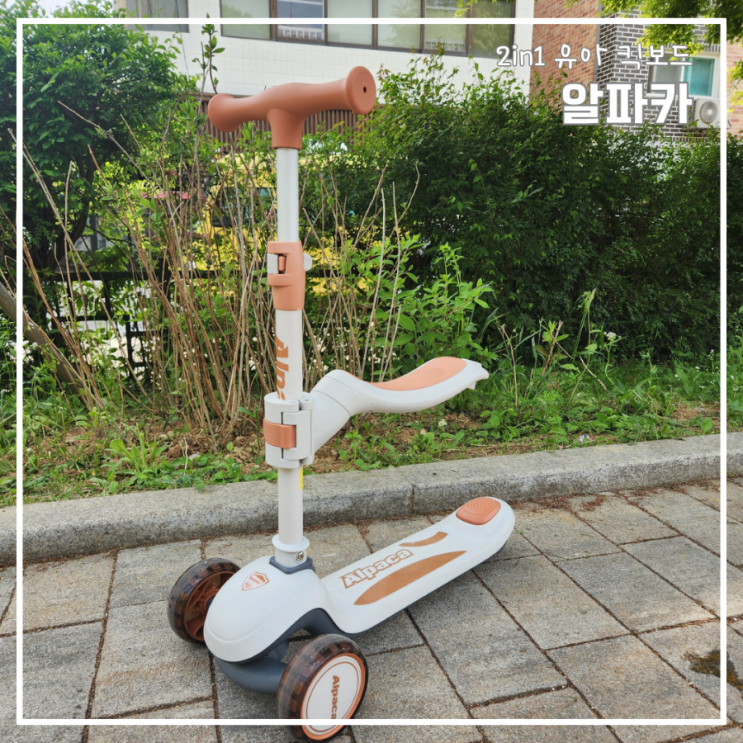 3세 어린이날선물 트라이크로 사용 가능한 접이식 유아킥보드 알파카 네이버 블로그