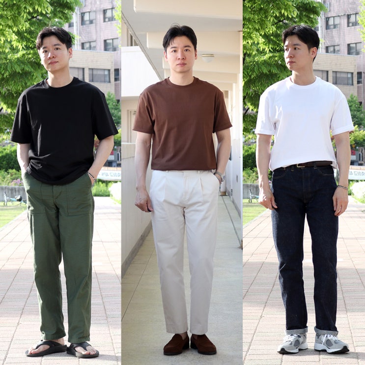 남자 반팔 티셔츠 기방시에 소개된 더니트컴퍼니 수피마 쿨맥스 티셔츠 네이버 블로그