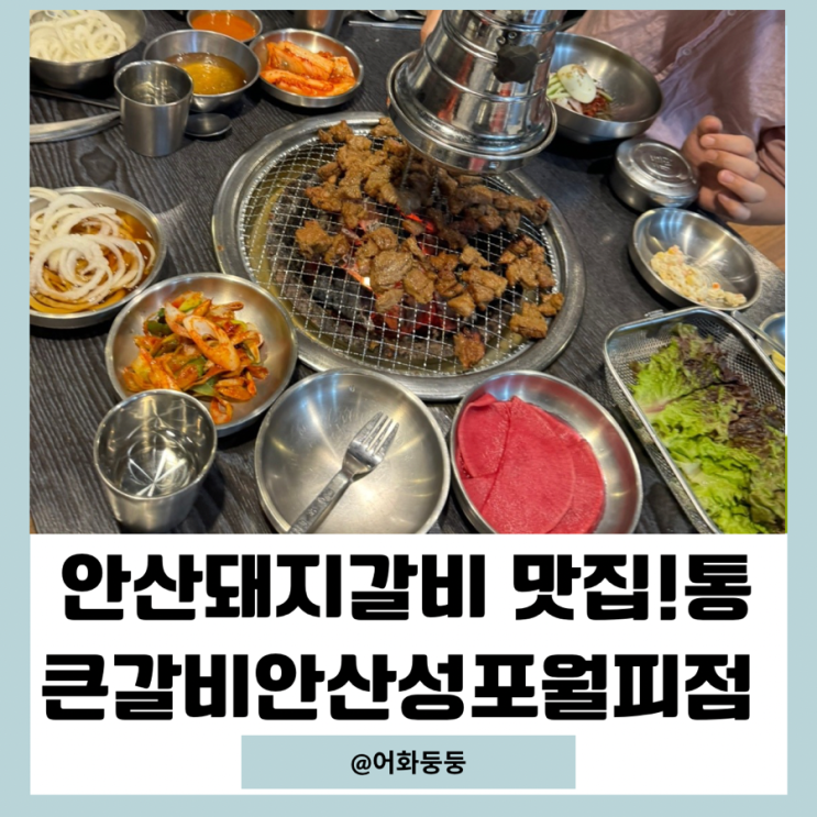 안산 돼지고기 맛집 통큰갈비 안산 성포 월피점 내돈내산 리뷰 : 네이버 블로그