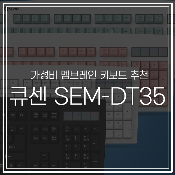 가성비 멤브레인 키보드 추천 큐센 SEM-DT35 편안하고 조용한 키보드 : 네이버 블로그