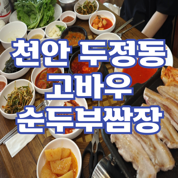 천안 두정동 맛집 고바우 우렁쌈밥 삼겹살 브레이크 타임 없는 식당 점심 추천 네이버 블로그