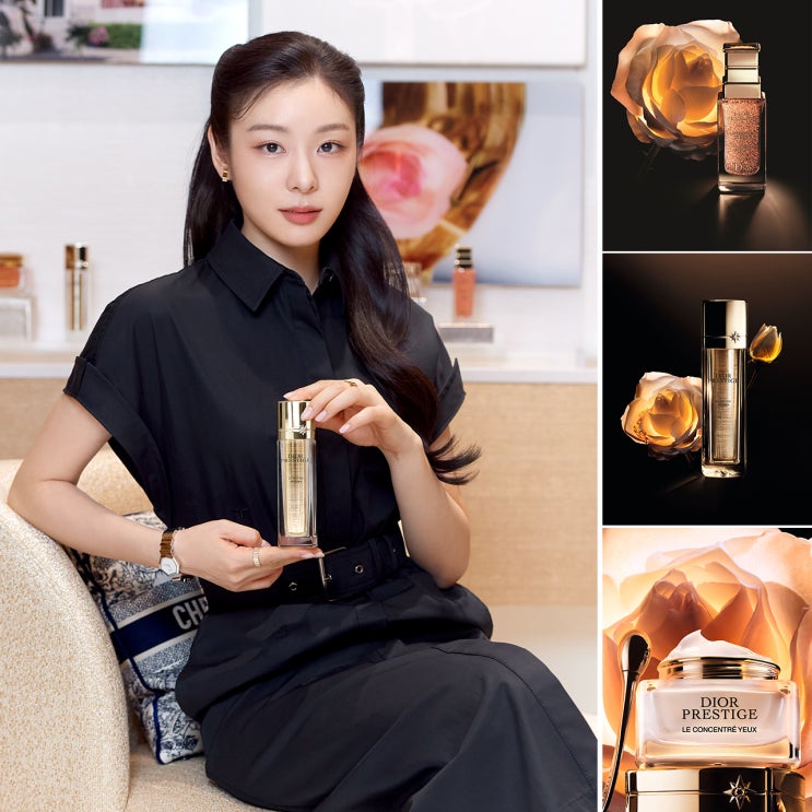 크리스챤 디올 뷰티 김연아의 디올 프레스티지 로즈 앰플 세럼and아이 크림 감사의달에 안티에이징 스킨케어 어버이날 선물로 추천
