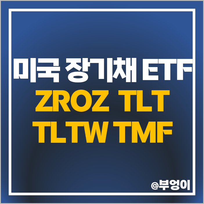 미국 채권 ETF ZROZ TLT TLTW TMF 배당 주가 장기 국채 투자 방법 : 네이버 블로그