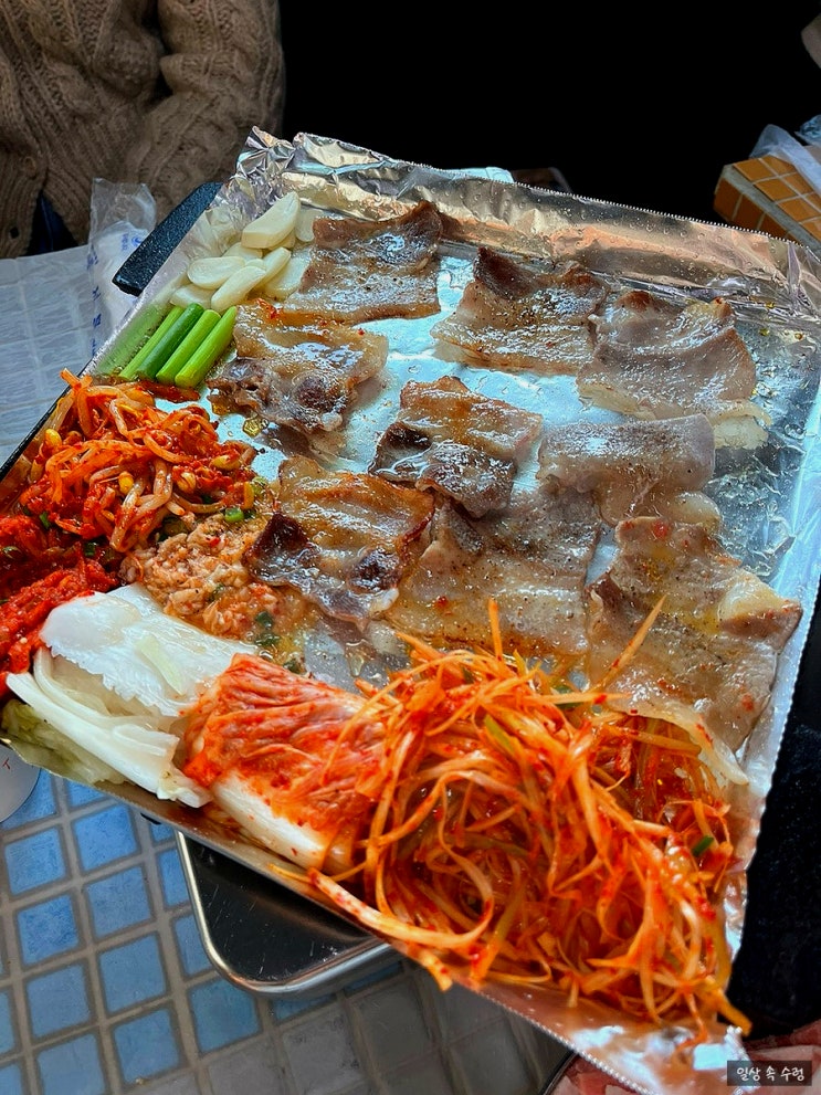 문래 냉삼 웨이팅 맛집 잠수교집 문래점 비지짜글이 꼭 드세용 네이버 블로그