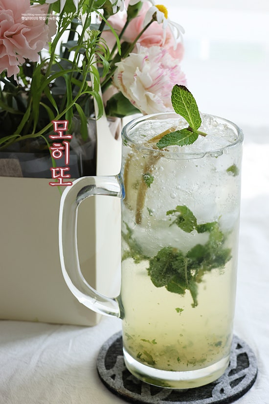 라임 모히또 만드는 법 럼주모히또 만들기 홈카페음료 레시피 네이버 블로그