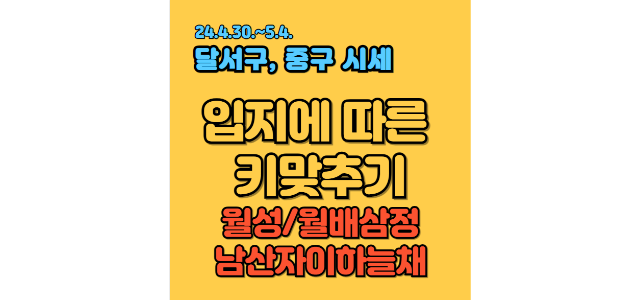 입지 신축의 힘 월성삼정그린코아에듀파크 월배삼정그린코아에듀파크 월배2차아이파크는 2016년식 남산롯데캐슬센트럴스카이 여전히
