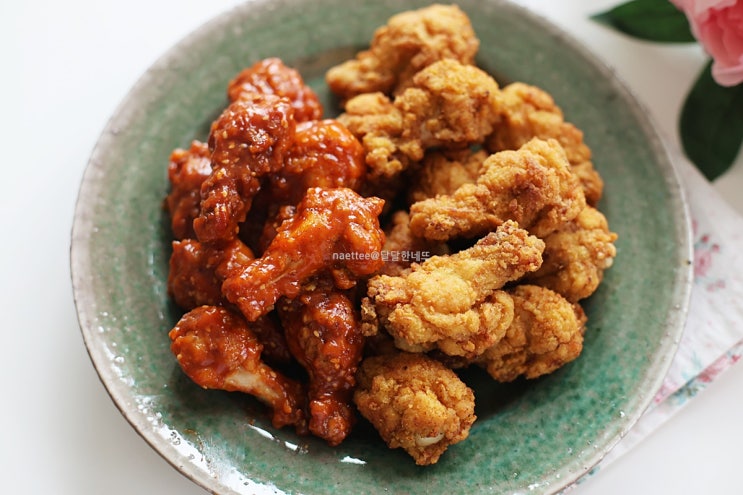 편스토랑 어남선생 류수영 반반치킨 레시피 후라이드치킨 양념치킨 소스 만들기 : 네이버 블로그