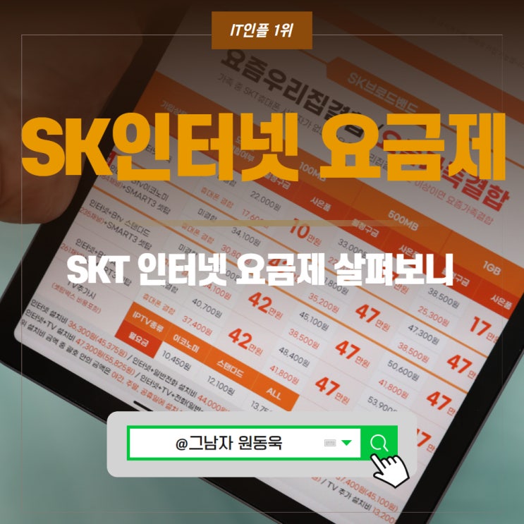 Sk인터넷 가입 요금제 Skt 인터넷 설치 Tv인터넷 종류 비교 네이버 블로그