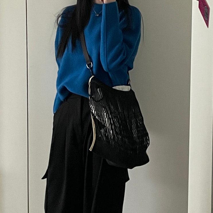 [LEMAIRE] 르메르 라지 크로스백 필트 네트 백 : 블랙 : 네이버 블로그