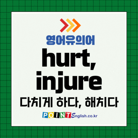 다치게 하다, 해치다 영어유의어 - damage, harm, hurt, impair, injure, prejudice ...