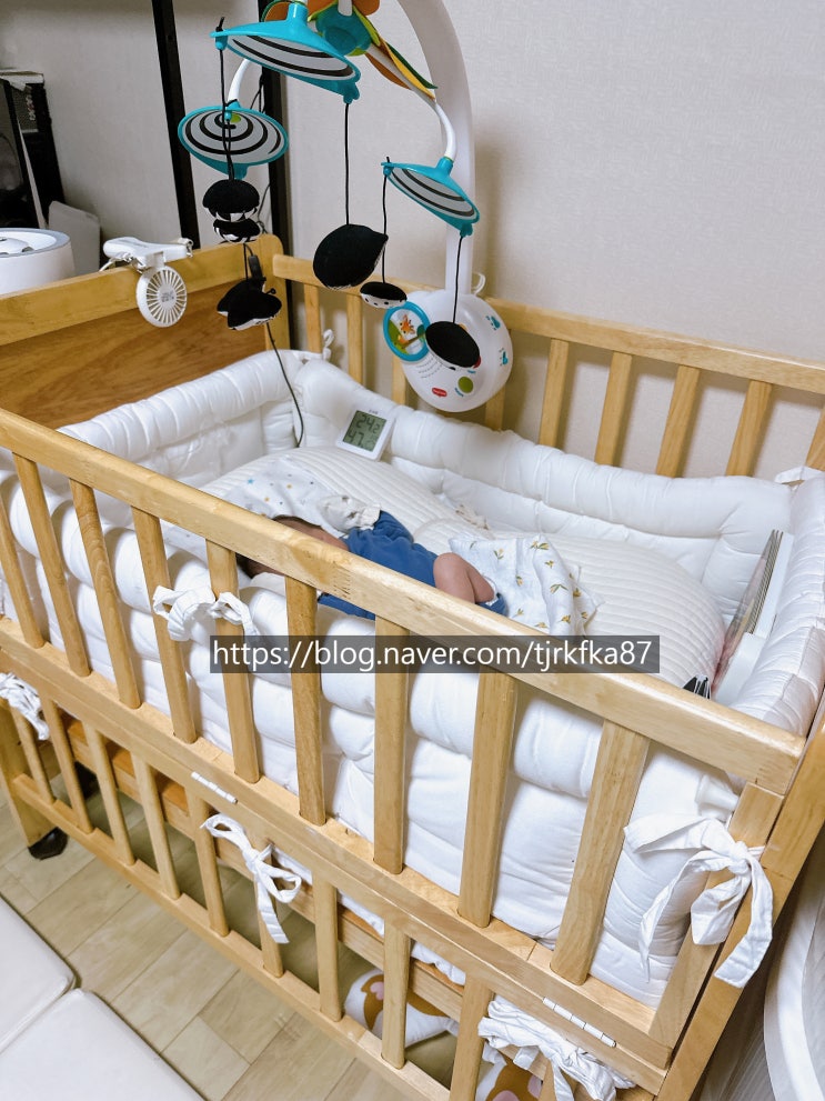 아기침대 사용기간 장단점 범퍼가드 침대가드 필요한 이유 신생아 아기침대대여까지 네이버 블로그