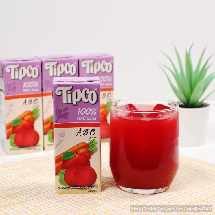 팁코 ABC주스 과채주스 운동 후 즐기는 건강 간식 후기 : 네이버 블로그