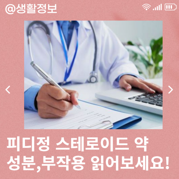 피디정 스테로이드 약 성분부터 효과 부작용 알고드세요 네이버 블로그