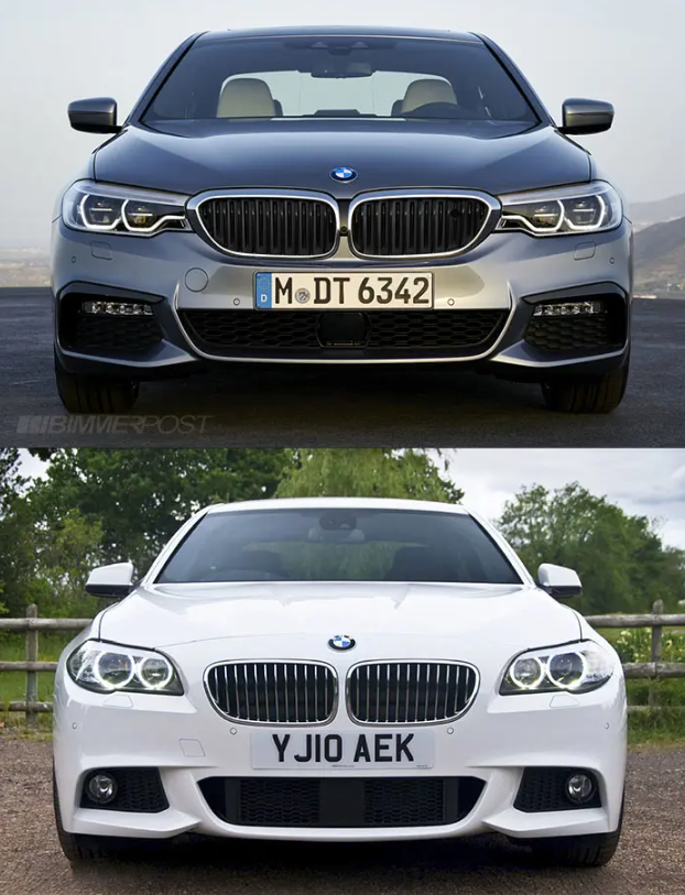 BMW 5시리즈 F바디 G바디 차이점 사진으로 비교 (F10 vs G30) : 네이버 블로그
