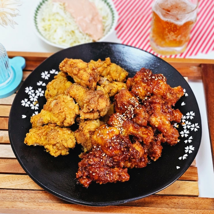 편스토랑 류수영 만원 반반치킨 레시피 어남선생 후라이드 양념치킨 소스 만들기 튀김기름 버리는법 재사용 : 네이버 블로그