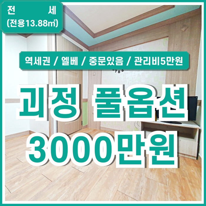 전세 역세권 좋은 위치의 부산 사하구 괴정동풀옵션원룸전세 엘리베이터 중문있음 보증금 조정가능 네이버 블로그